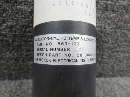 563-103 (Alt: 58-380104-3) Hickok CHT- EGT Indicator (Core) For Sale