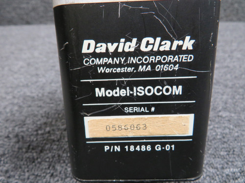 18486 G-01 David Clark ISOCOM Aircraft Intercom Unit with Connector ...