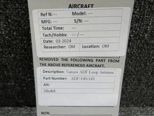 ADF-140-141 Narco ADF Loop Antenna Unit