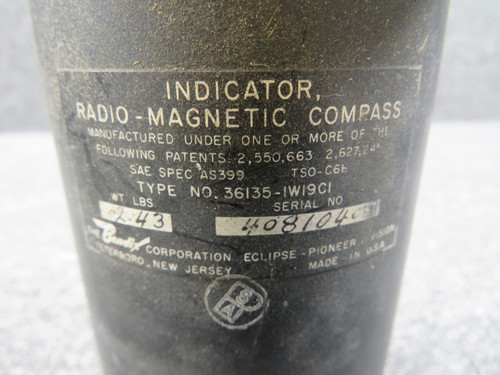 36135-1W19C1 Bendix Faded Face Radio Magnetic Compass Indicator Assembly