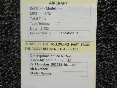 502762-401-1028 AmSafe New Old Stock Reel Assembly