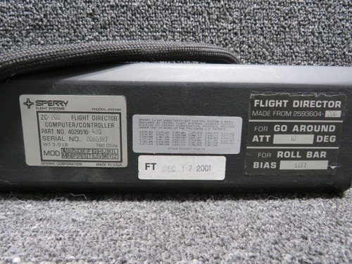 4029516-420 Honeywell ZC-200 Flight Director Computer Controller (Black)