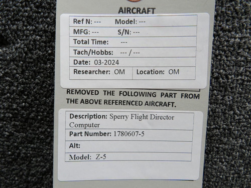 1780607-5 Sperry Z-5 Flight Director Computer | Aircraft Avionics