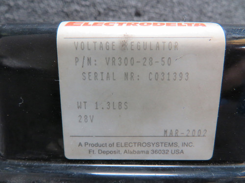 VR300-28-50 Electrodelta Voltage Regulator Unit Assembly
