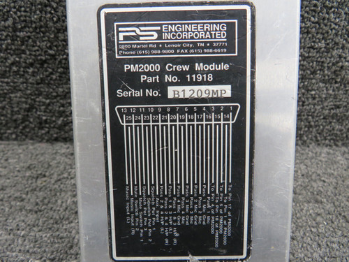 11918 PS Engineering PM2000 Crew Module Intercom Assembly For Sale