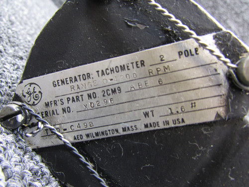 2CM9ABE-6 GE Tachometer Generator Unit (2 Pole)