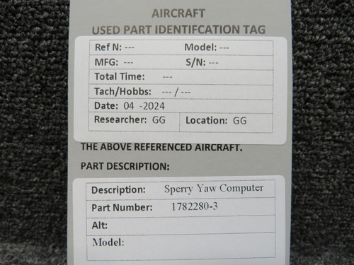 1782280-3 Sperry Yaw Computer For Sale
