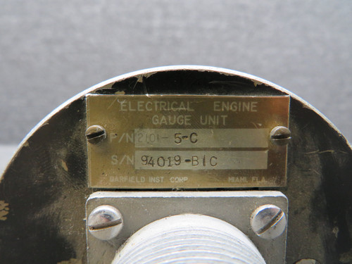 2101-5-C (Alt: 26-66805-1) Barfield Electrical Engine Gauge Indicator ...
