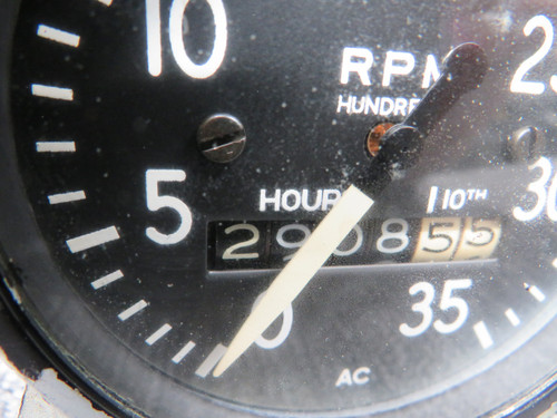 Recording Tachometer (Hours: 2908.55) (Worn Face Paint)