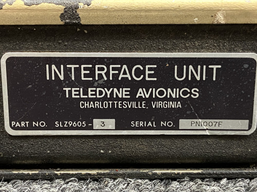 SLZ9605-3 Teledyne Avionics Aircraft Interface Assembly
