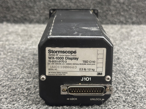 78-8051-9170-3 3M Aviation WX-1000 Stormscope Display Indicator For Sale