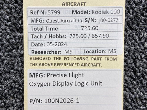 100N2026-1 Precise Flight Oxygen Display Logic Unit | BAS Part Sales