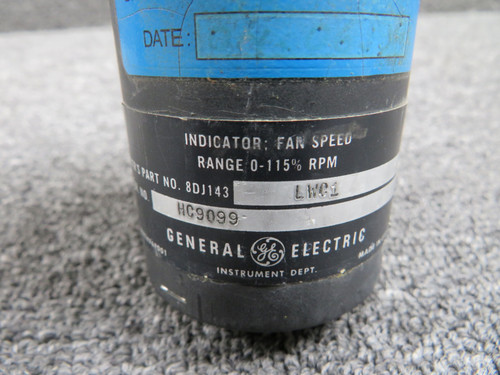 8DJ143LWC1 General Electric Fan Speed Indicator Unit (Worn Inner Face)