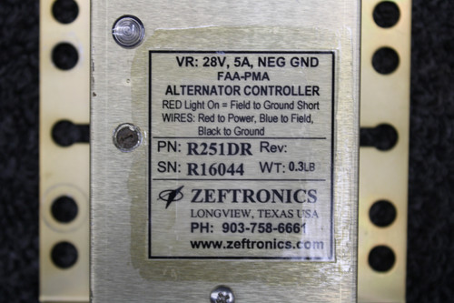 R251DR Zeftronics Alternator Controller (28 Volts, 5 Amps) (Core Item)
