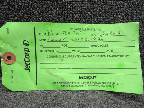 MY-20-271-50-5 Samra Falcon 20 Push Pull Rod Comes with Green ...