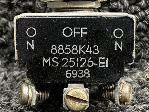 0813525-4 (Use PN: MS25126-E1) Cessna 414 Landing Gear Toggle Switch