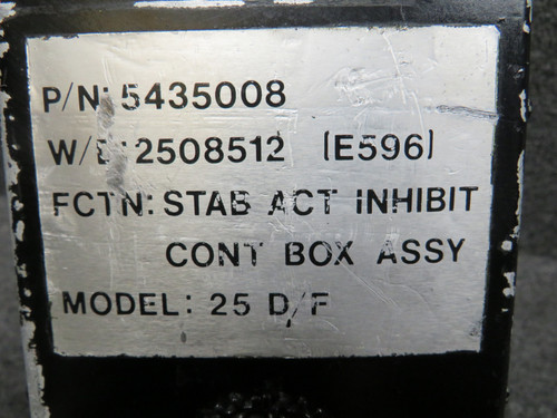 5435008 (Alter PN: 04432329-8) Dee Howard Stab Actuator Control Box ...