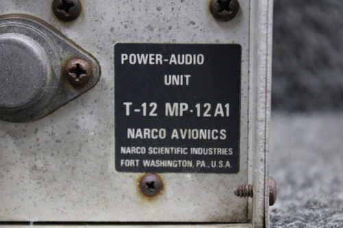 T-12-MP-12A1 Narco Audio Power Unit (14 Volts) (Corrosion)