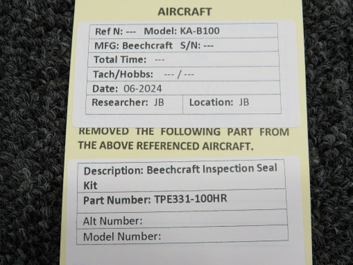 TPE331-100HR Beechcraft Inspection Seal Kit (New Old Stock) (NOS)