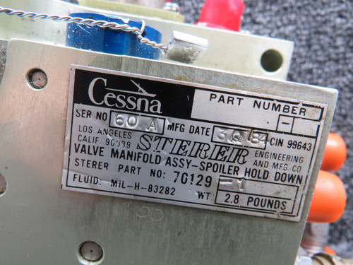 70129-1 Sterer Spoiler Valve Manifold Assembly Unit