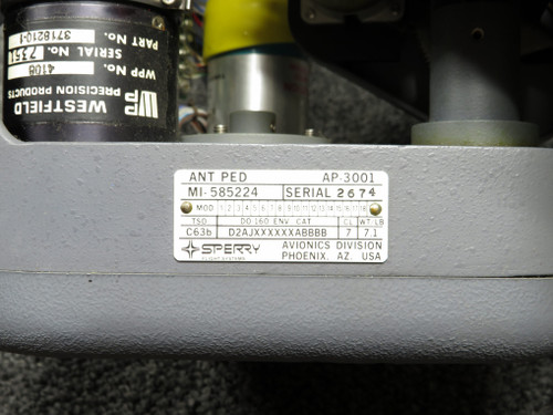 MI-585224, MI-585084 Sperry AP-3001 Radar Antenna and Drive Assembly ...