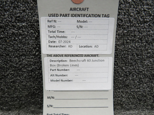 Beechcraft 60 Junction Box Unit (Broken Lines) (No Data Plate)