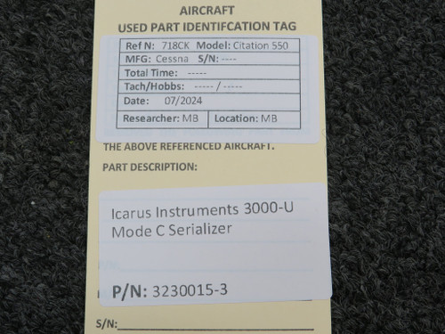 3230015-3 Iracus Instruments 3000-U Mode C Serializer Assembly