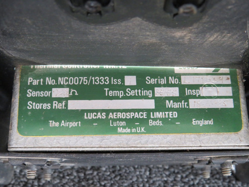 NC0075-1333 Lucas MK12 Issue 1 Thermal Controller Assembly with Mount