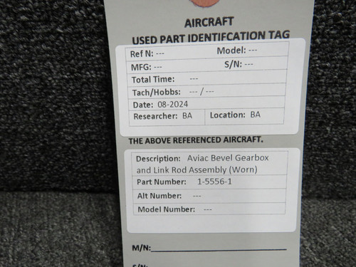 1-5556-1 Aviac Bevel Gearbox and Link Rod Worn Unit