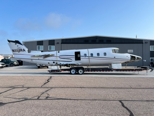 Lear 55 Fuselage with Bill of Sale, Data Tag, Airworthiness, and Log Books