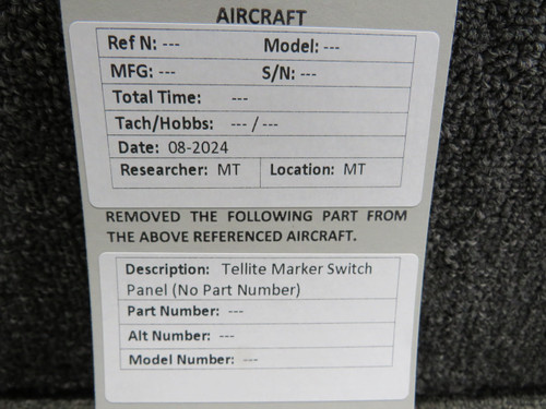 Tellite Marker Switch Panel (No Part Number) For Sale
