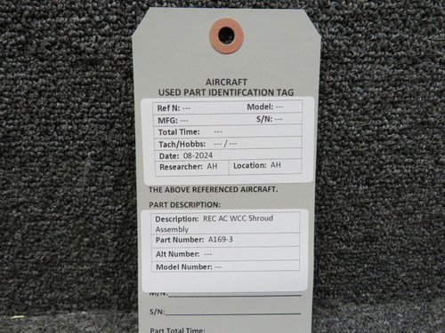 A169-3 REC AC WCC Shroud Unit