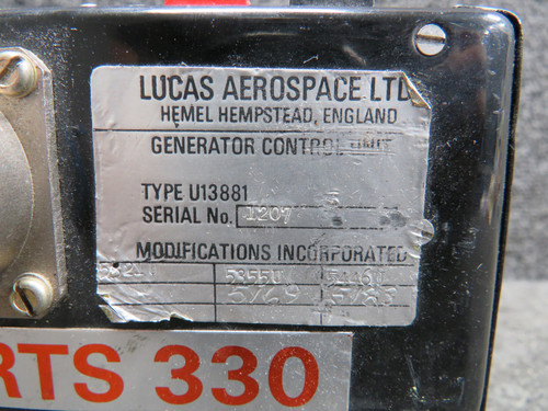 U13881 Lucas Aerospace Generator Control Unit and Mods (Inop) (Core)