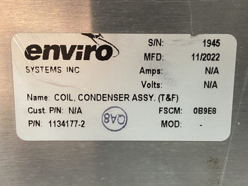 1134177-2 (Alt PN: 83956-003) Enviro Systems Air Conditioning Coil Assembly