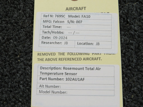 102AU1AF Rosemount Total Air Temperature Sensor Unit
