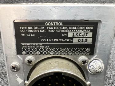 622-6521-013 Rockwell Collins CTL-32 Nav Control Unit with Mods ...