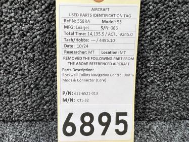 622-6521-013 Rockwell Collins CTL-32 Nav Control Unit with Mods ...