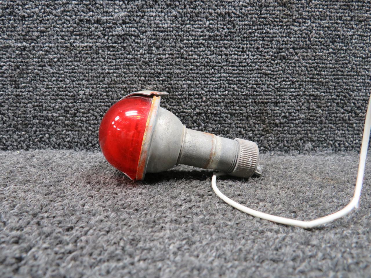 30-0009-35 Grimes Wing Position Light Assembly w Red Lens (Worn)
