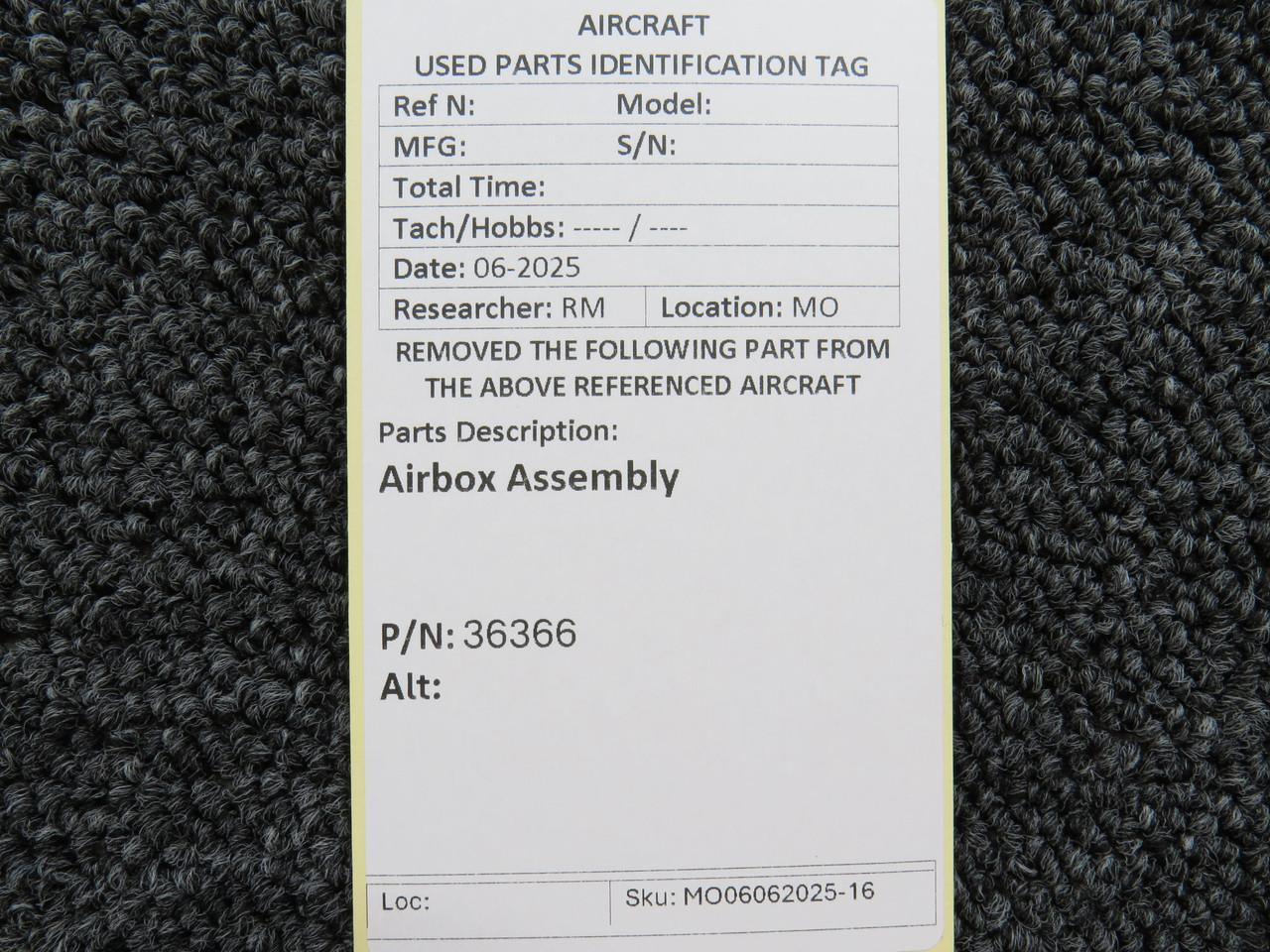 36366 Airbox Assembly For Sale