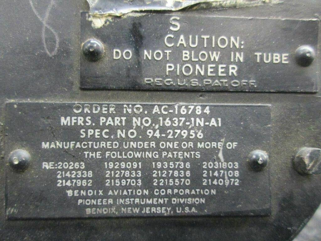 1637-1N-A1 Pioneer Vertical Speed Indicator (CORE)