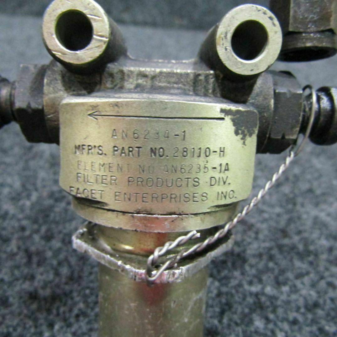 28110-H (USE: AN6234-1) Piper PA-31T Facet Hydraulic Filter Assembly (C20)