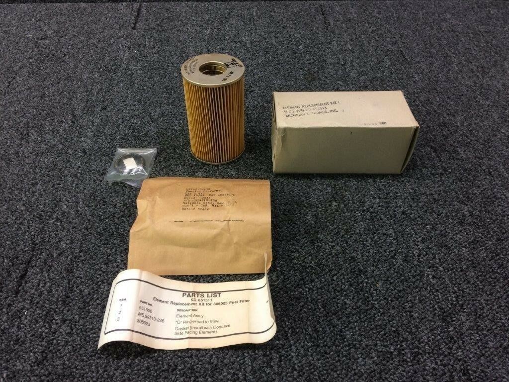 KD-651511 Fuel Filter Element Replacement Kit (NEW OLD STOCK)(SA)