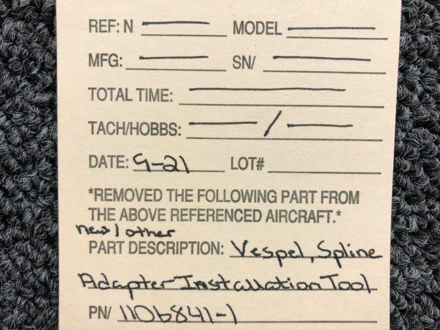 1106841-1 Vespel Spline Adapter Installation Tool (NEW OLD STOCK) (SA)
