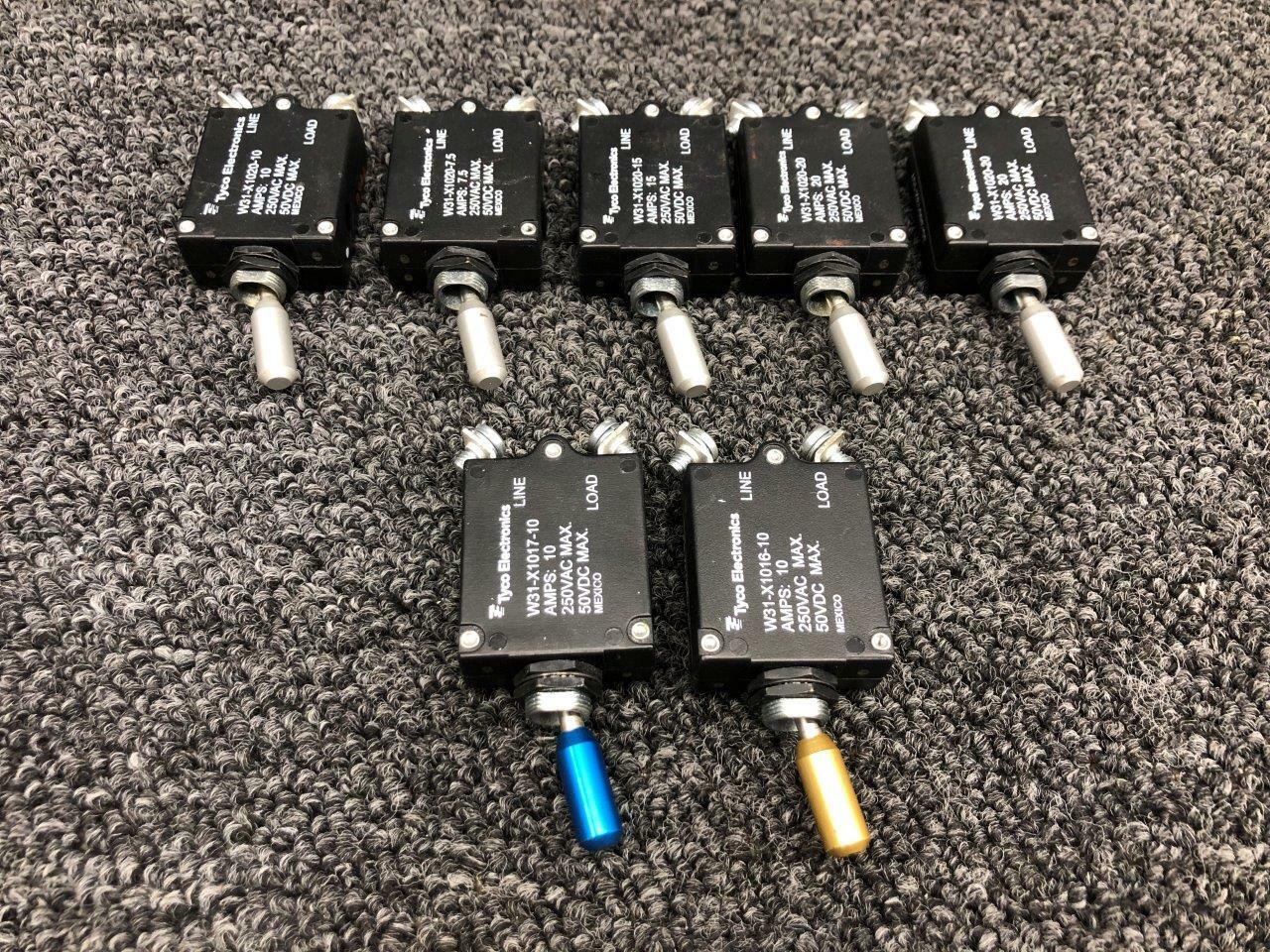 W31-X1020 / W31-X1017 Beechcraft A36 Tyco Toggle Switch Set (Volts: 50)