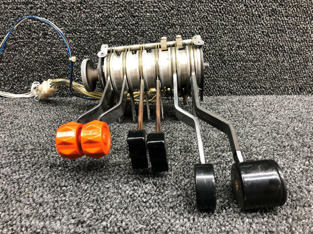 2560015-1 Cessna T303 Engine Control Quadrant Assembly W/ Levers & Knobs