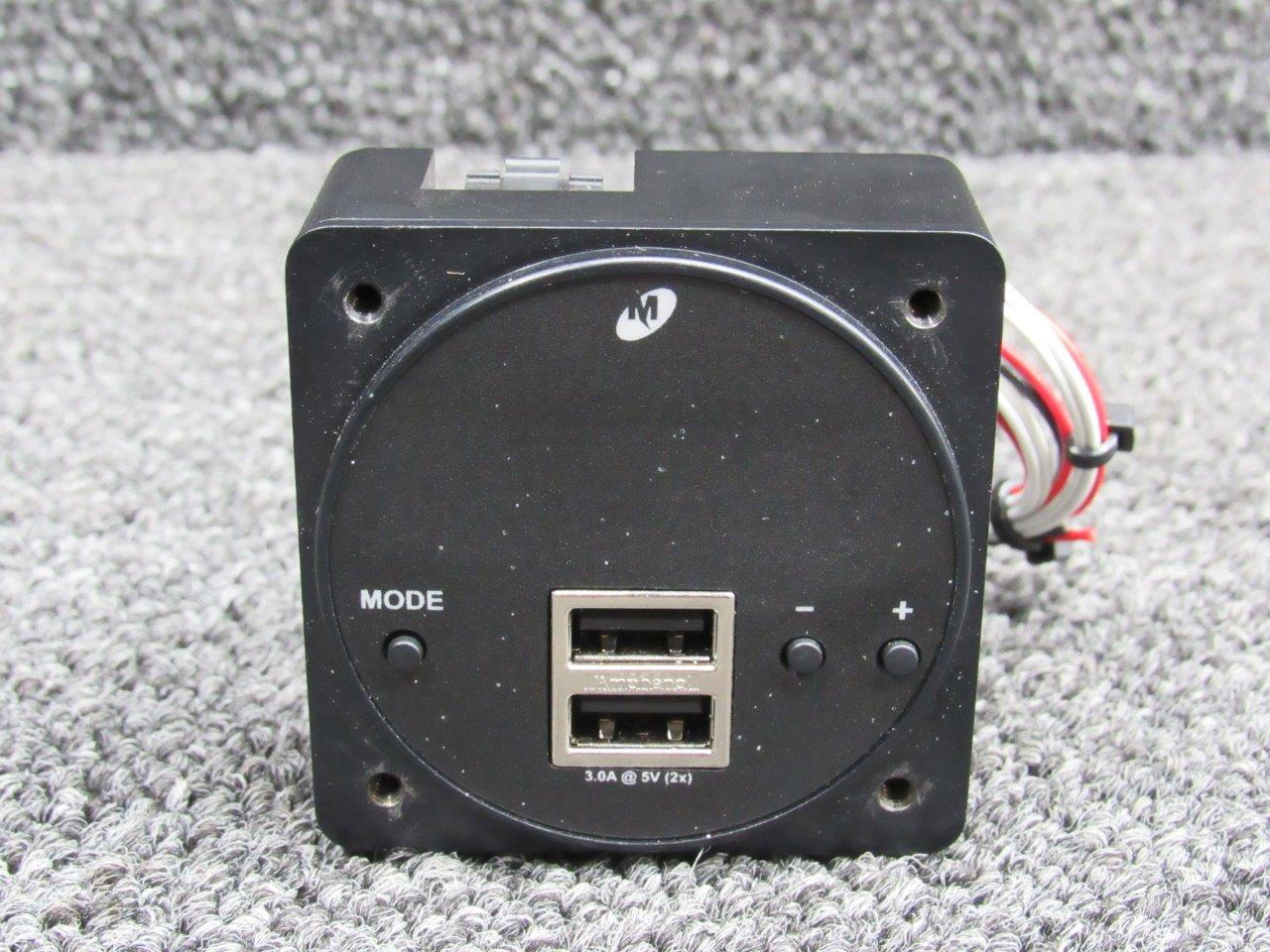 6420093-2 Mid-Continent MD93H Digital Clock Dual USB Charging Port (10-32V)
