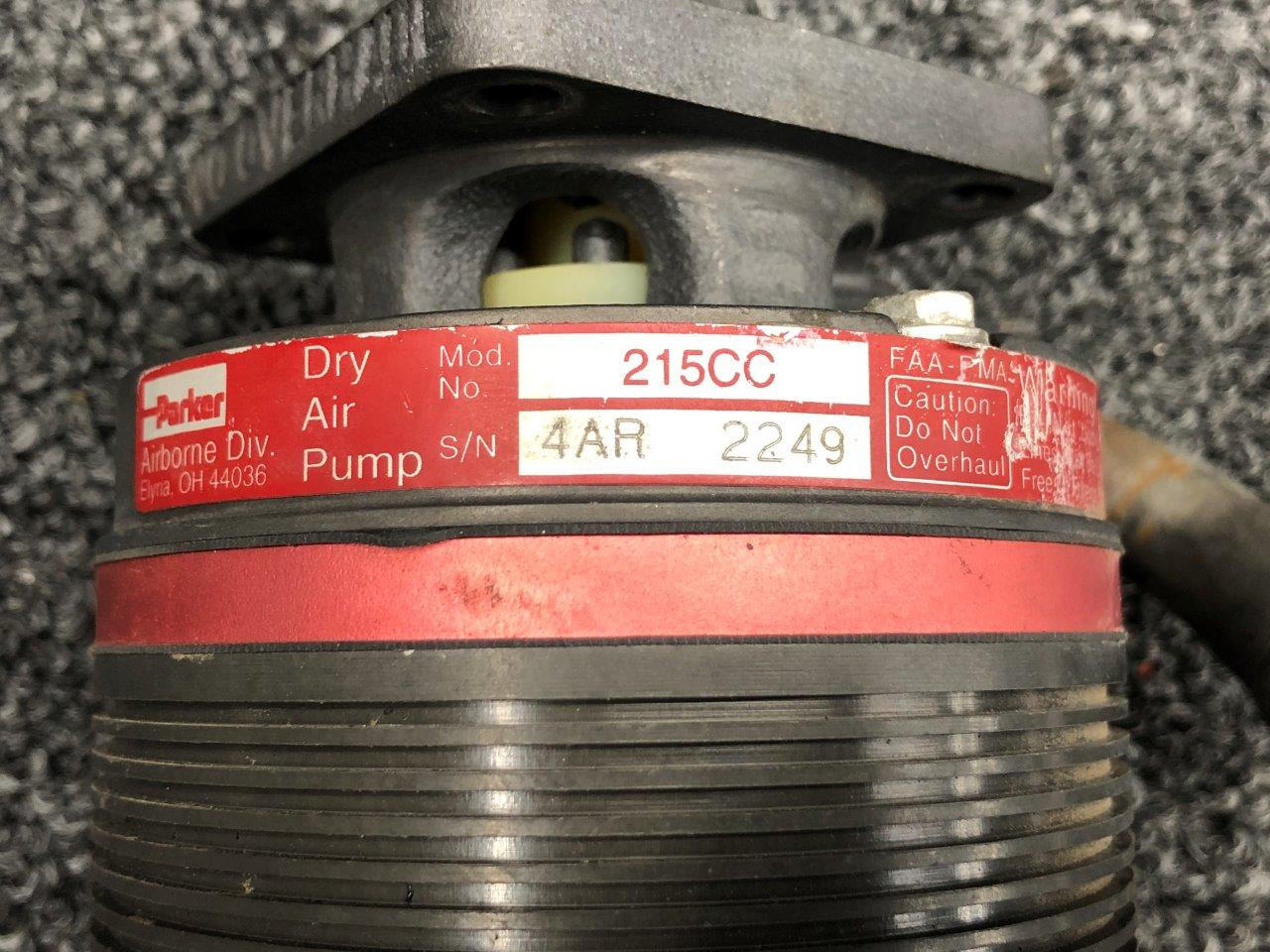 215CC Lycoming IO-360-C1C Parker Dry Air Pump Assembly (Prop Struck)