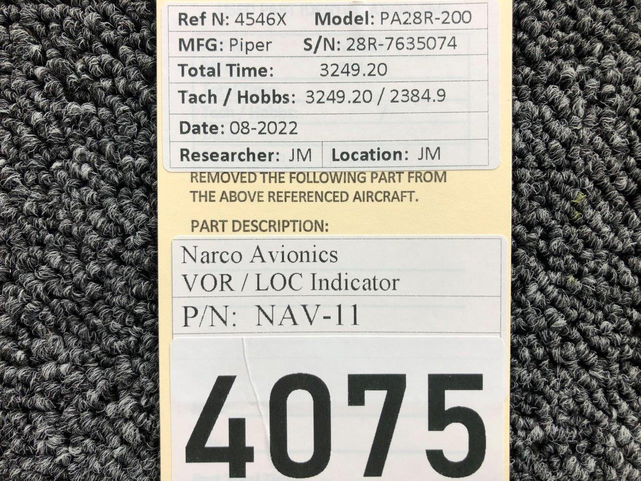 NAV-11 Narco Avionics VOR / LOC Indicator