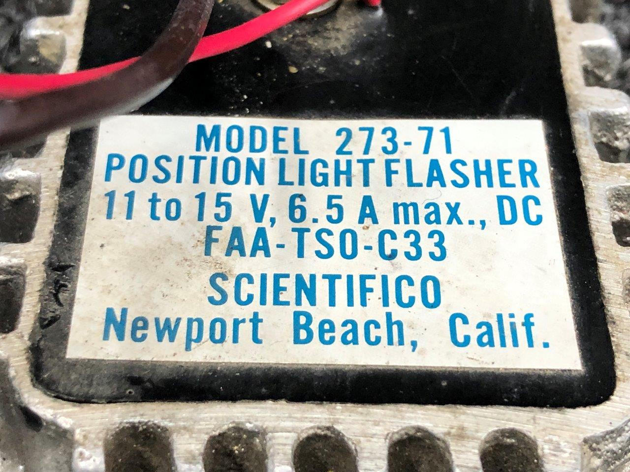 Scientifico 273-71 Position Light Flasher (Volts: 11-15) (Amps: 6.5)