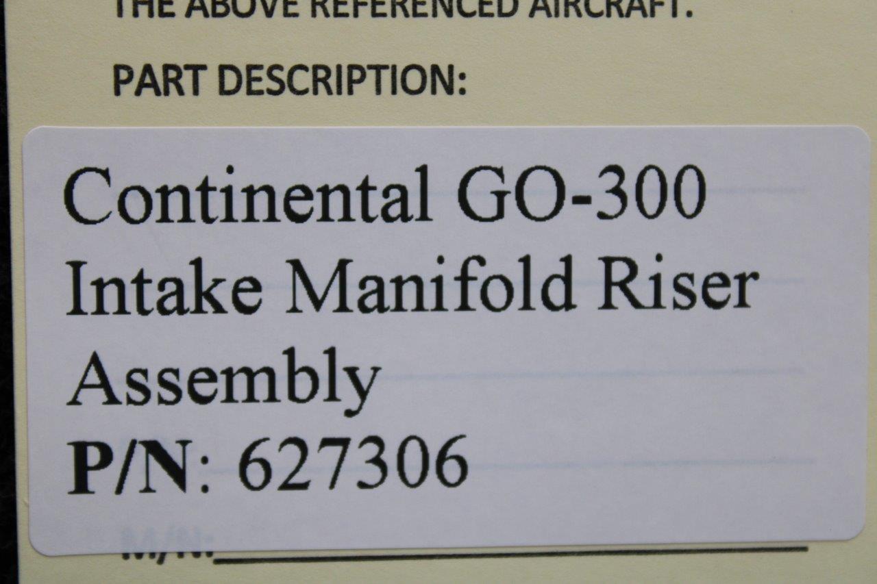 627306 Continental GO-300 Intake Manifold Riser Assembly For Sale
